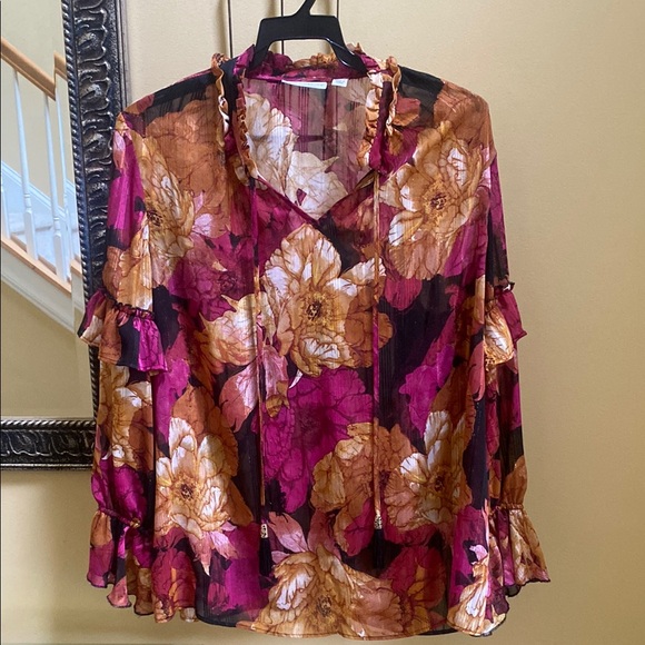 Susan Graver | Tops | Qvc Susan Graver Womens M Relaxed Fit Boho Pink ...